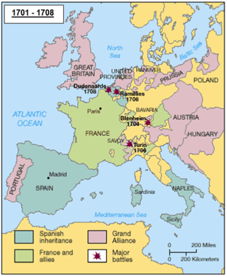 THE WAR OF THE SPANISH SUCCESSION 1701 - 1714 (AN)