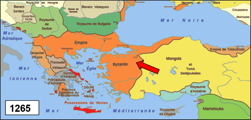 THE BYZANTINE EMPIRE RE-ESTABLISHED 1261 (H3)